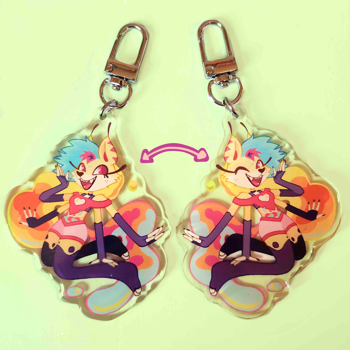 Helluva Sin Keychains| Dizzy Leopard Shop